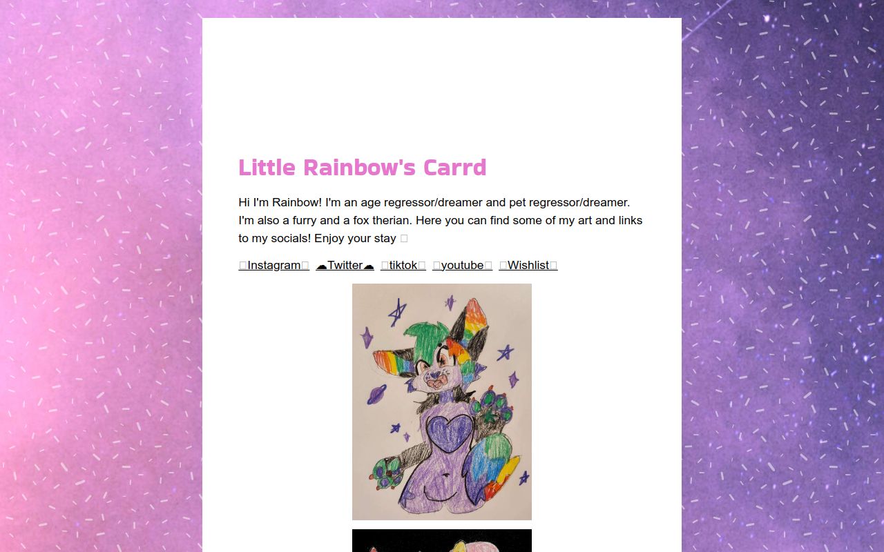 Little Rainbow's Carrd